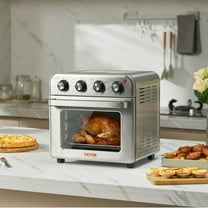 7-IN-1 Air Fryer Toaster Oven,1700W 18L Stainless Steel Convection Oven ...
