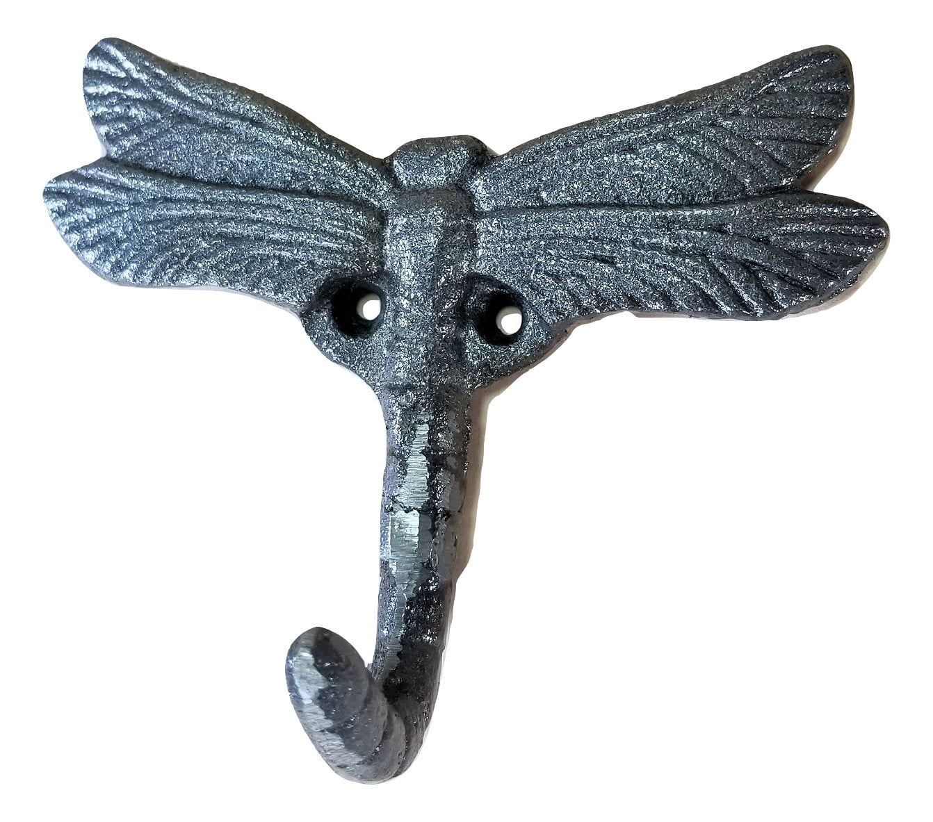 Dragonfly Wall Hook set 2 pc Cast Iron for Kitchen or Bath - Walmart.com