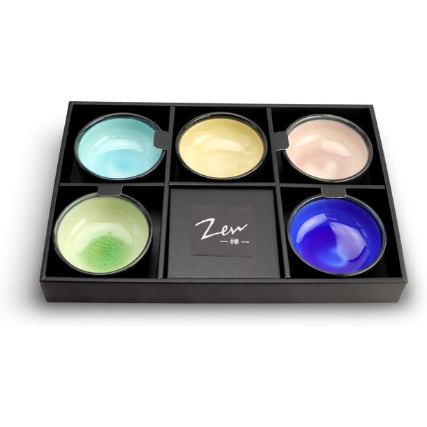 Made in Japan 4" Japanese Zen Ceramic Sushi Dishes Soy Sauce Dish ...