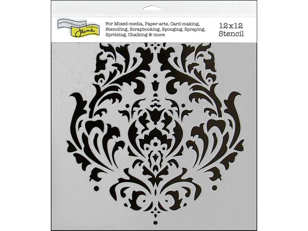 The Crafters Workshop Stencil 12x12 Brocade - Walmart.com