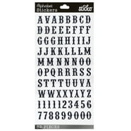 Permanent Adhesive Vinyl Letters & Numbers 1" 183/Pkg-Black - Walmart.com