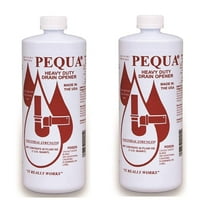 PEQUA INDUSTRIES P-10232 32 oz Drain Opener, Plumbing Cleaner Chemical ...