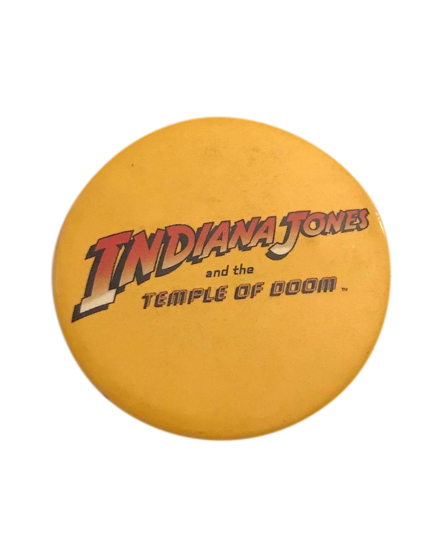 Indiana Jones Movie Metal Button Pin Temple Of Doom Movie Fan Pins ...