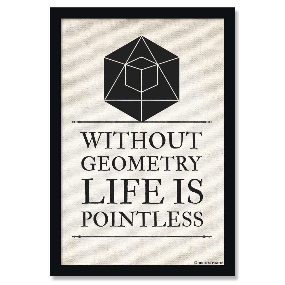 Without Geometry Life Is Pointless Math Poster by Pointless Posters ...