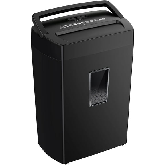 Heavy Duty Paper Shredder Micro-Cut High Security Level P-4/12 Sheets ...
