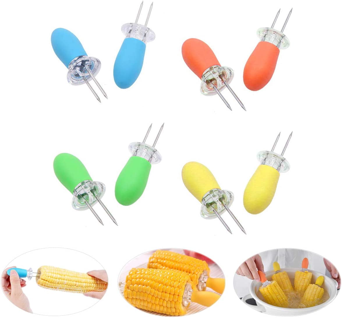 Tutuviw 20 Pairs Corn Holders,Corn Needle,Stainless Steel Corn Forks ...