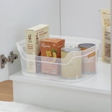 Mainstays Medium Open Bin, Clear Plastic, Easy Access Bin with Scoop ...