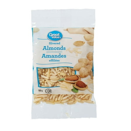 Great Value Slivered Almonds, 100 g - Walmart.ca