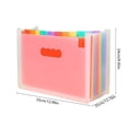 AuroraX Accordion Folder Document Organizer A4 Size Multi-Pocket ...