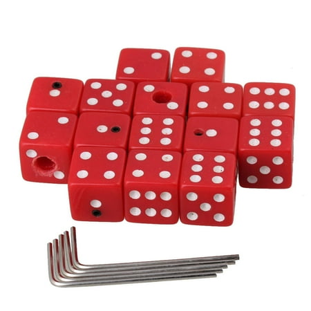 Red Plastic Dice Guitar Volume Control Knobs with Wrenches Set of 15 | Walmart Canada