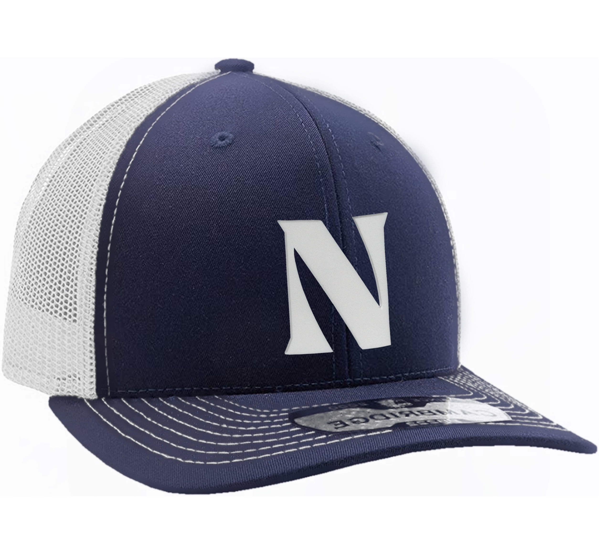 Daxton Baseball Trucker Hat 3D Capital Alphabet Letters Structured Mid ...