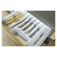 Office Settings Expandable Cutlery Tray, White, 12 1/2" - 21" Wide ...