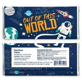 Big Dot of Happiness Blast Off to Outer Space - Candy Bar Wrapper ...