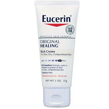 Eucerin Original Healing Rich Cream, For Extremely Dry Skin, 2 oz. Tube ...