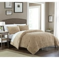 Alligator 3 Piece Comforter Set Faux Fur Micro Mink Alligator Skin ...