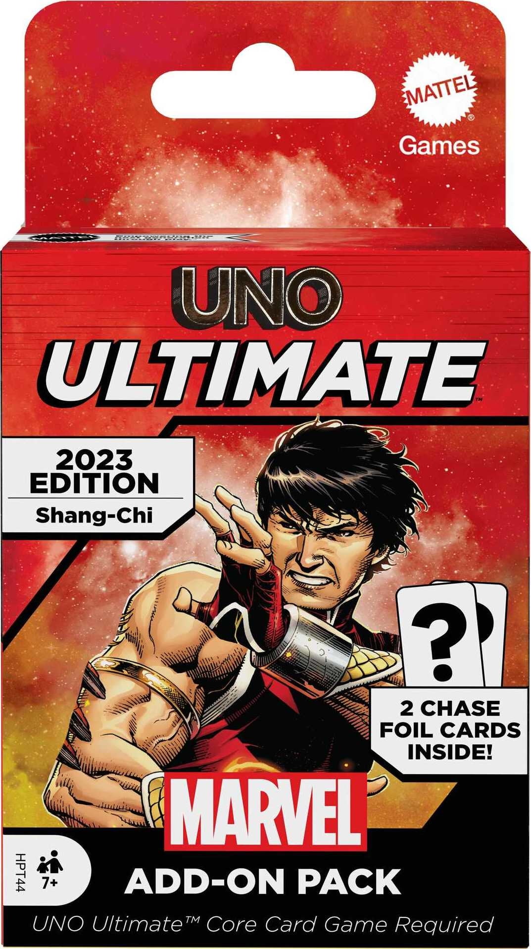 UNO Ultimate Marvel Add-On Pack with Collectible Shang-Chi Deck ...