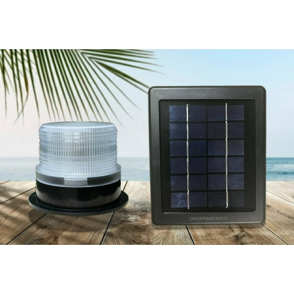 Solar Lighthouse Rotating Beacon