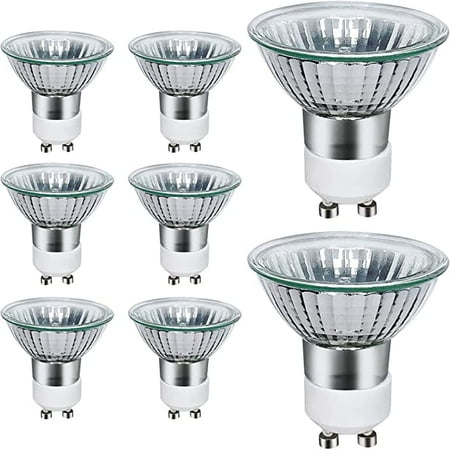 SICED GU10 Halogen Light Bulbs, 8 Pack 50W GU10 Halogen Spot Lights, AC ...
