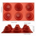 6-Cavity Mini Silicone Cake Mold - Multi-Layer Non-Stick Baking Pan for ...