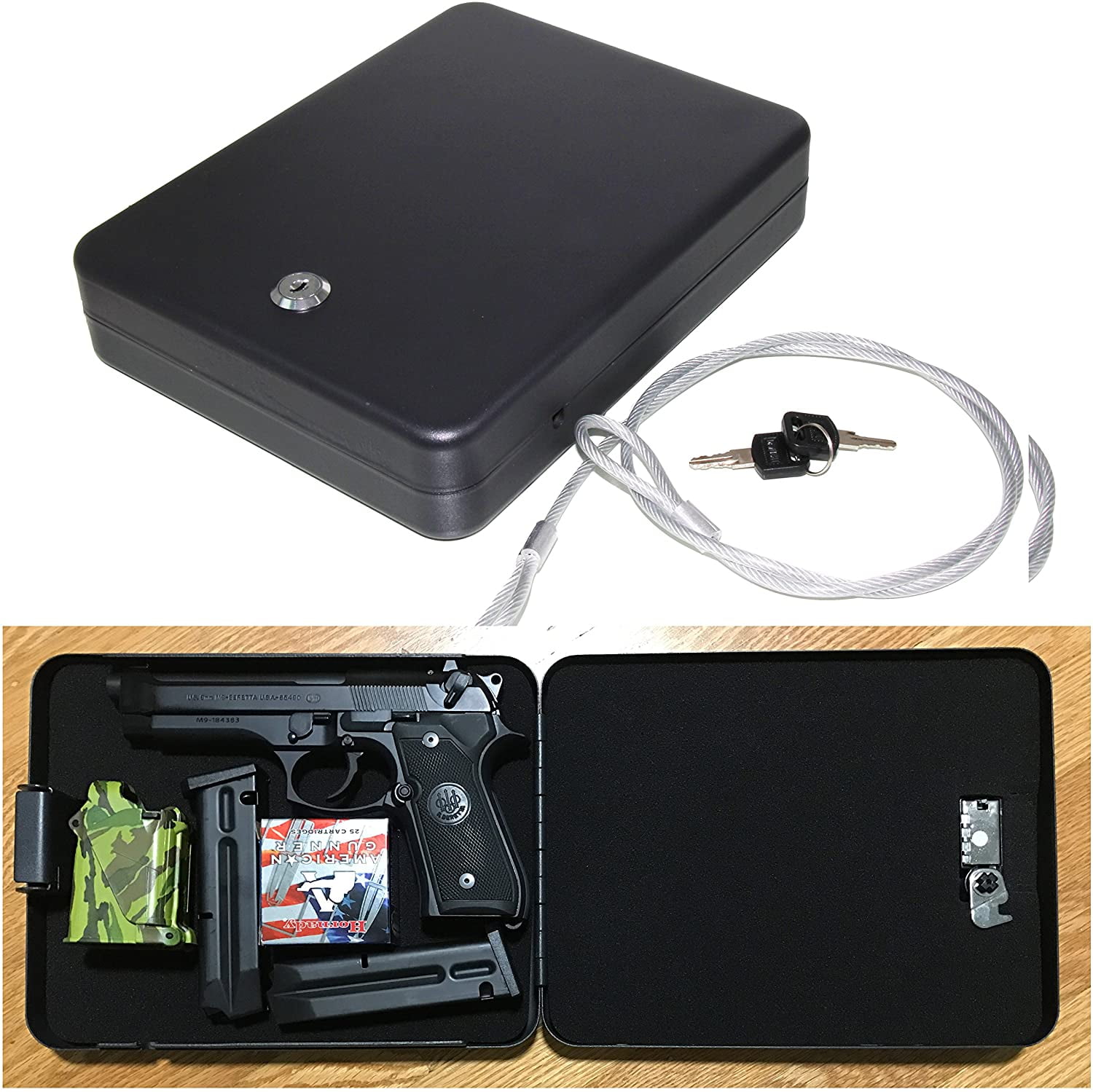 E-ONSALE AmeriGun.Club X-Large Size Handgun Safe Vault Security Pistol ...