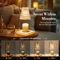 Marycele Candle Warmer Lamp, Black Electric Dimmable Wax Melt Warmer ...