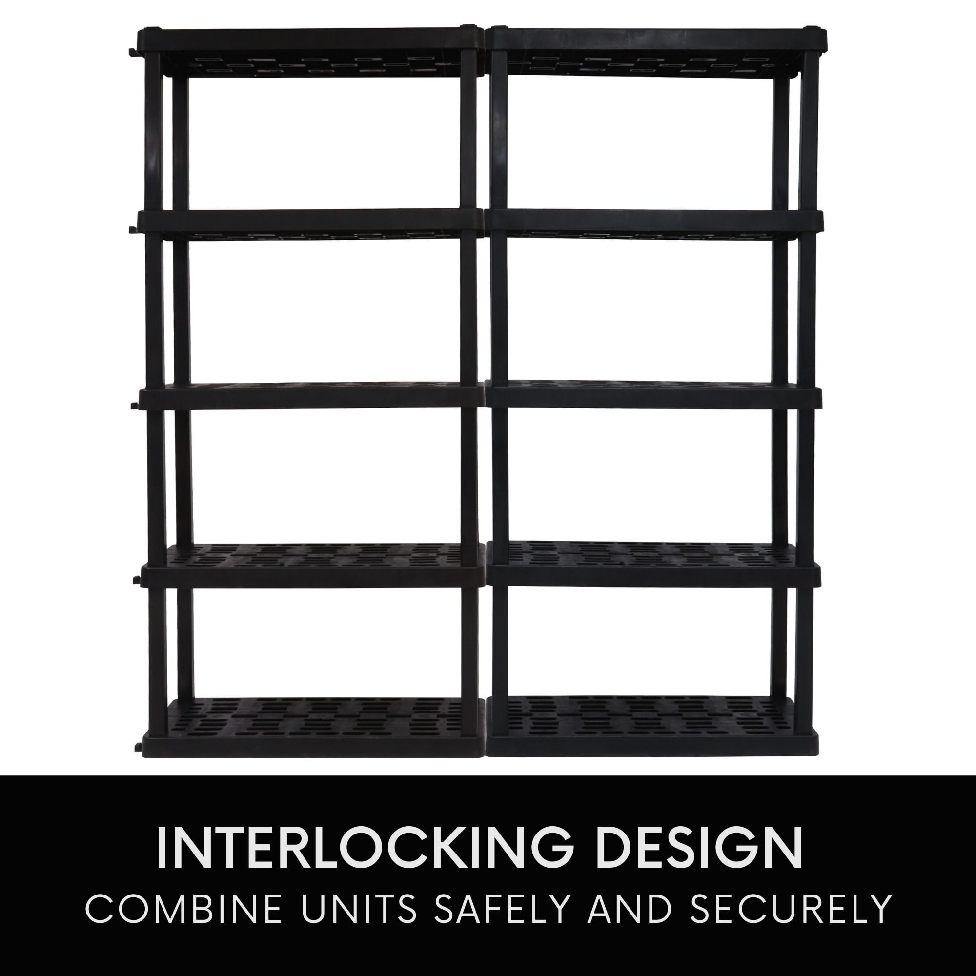 Buy Oskar 5-Tier Interlocking Storage Shelf, Holds 750 lbs (340 kg ...