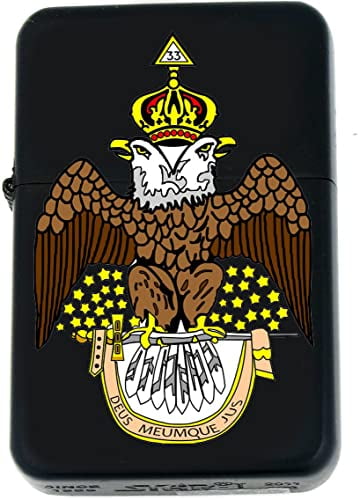 Mason / Masonic Freemason Wind Proof Oil Lighter (33 Degree) - Walmart.com
