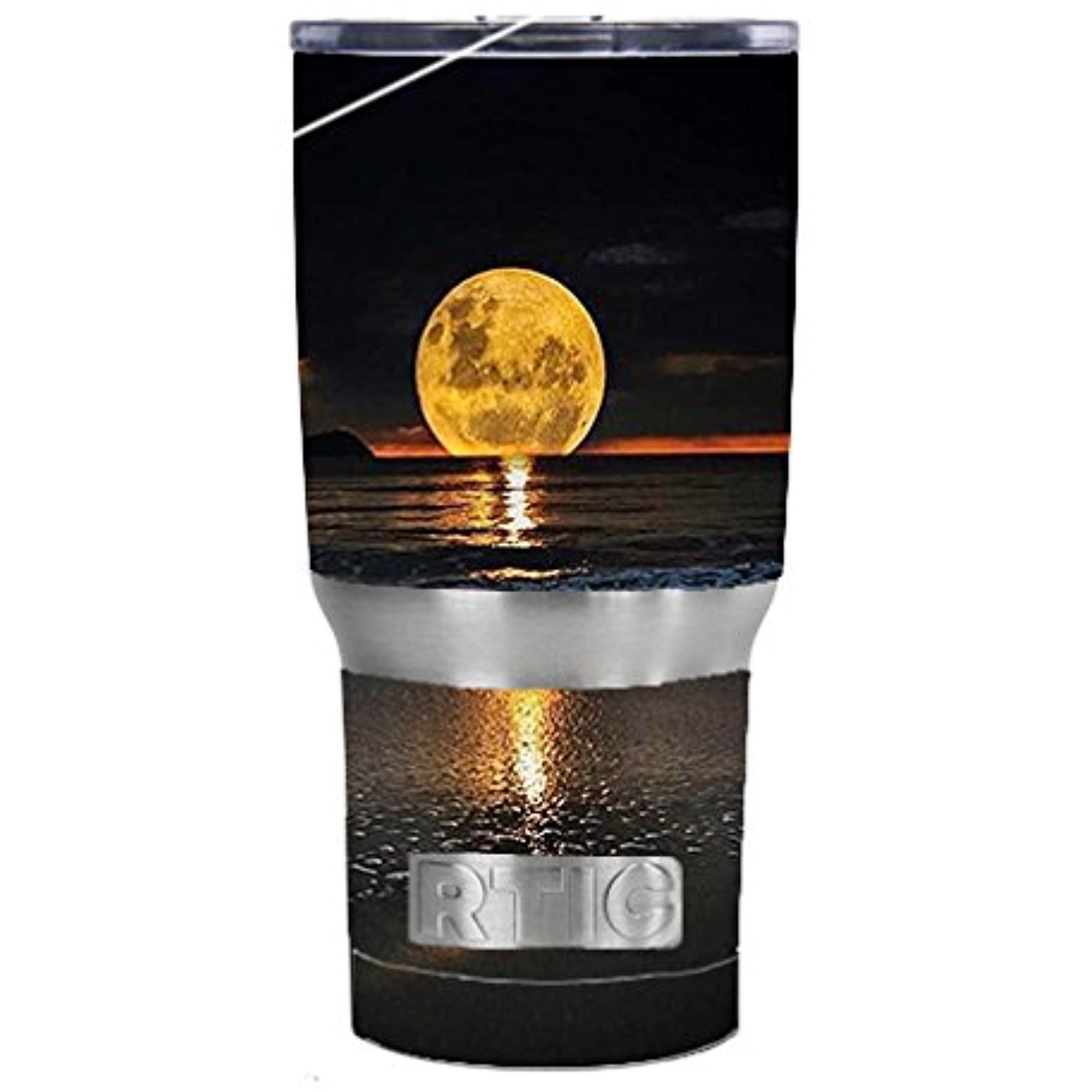 Skin Decal Vinyl Wrap for RTIC 20 oz Tumbler Cup (6-piece kit) stickers ...