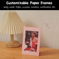 200 Pack Rainbow 4x6" Cardboard Standing Frames with Easel, for DIY ...