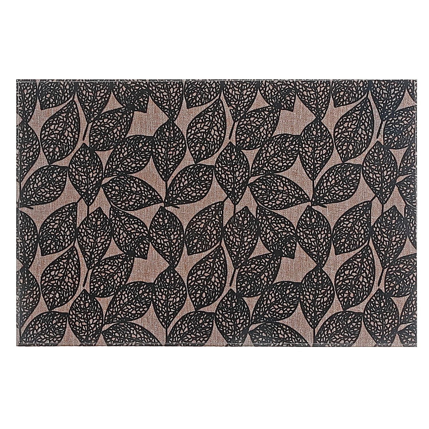 Click here for Ih Casadécor Poly-Linen Printed Placemat Leave Bla... prices