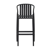 Orion 29.5" Modern Outdoor Patio Bar Stools, Perforated Slat Back ...
