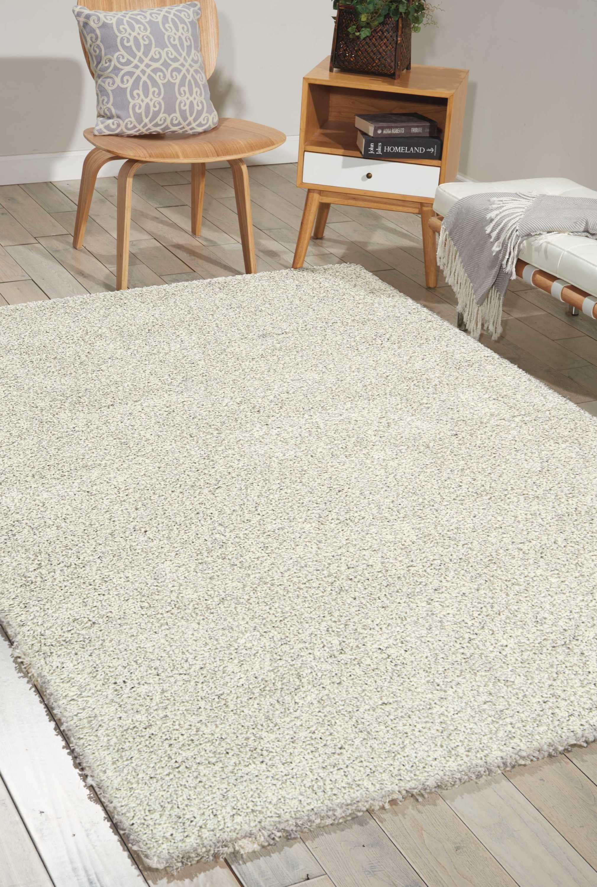 Nourison Amore Solid Bone 5'3" x 7'5" Area Rug, (5x7) - Walmart.com