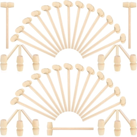 Mini Wooden Hammer Wooden Crab or Lobster Seafood Hammers Natural ...