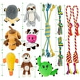 Legend Sandy Dog Squeaky Toys, 12 Pack Small Puppy Chew Toys, Teething ...