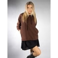 DARING DIVA Women's Stylish AK Double Layer Hooded Dress M Brown ...