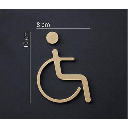 Man Woman Metal Wall Sign Plate Toilet Doorplate Wash Room Label Wc ...