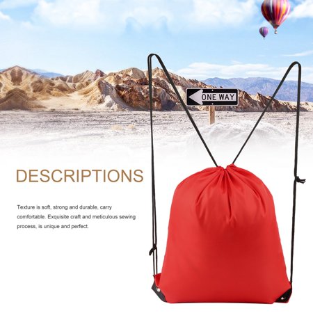 210D Polyester Drawstring Sports Bags Waterproof School Bag Travel ...