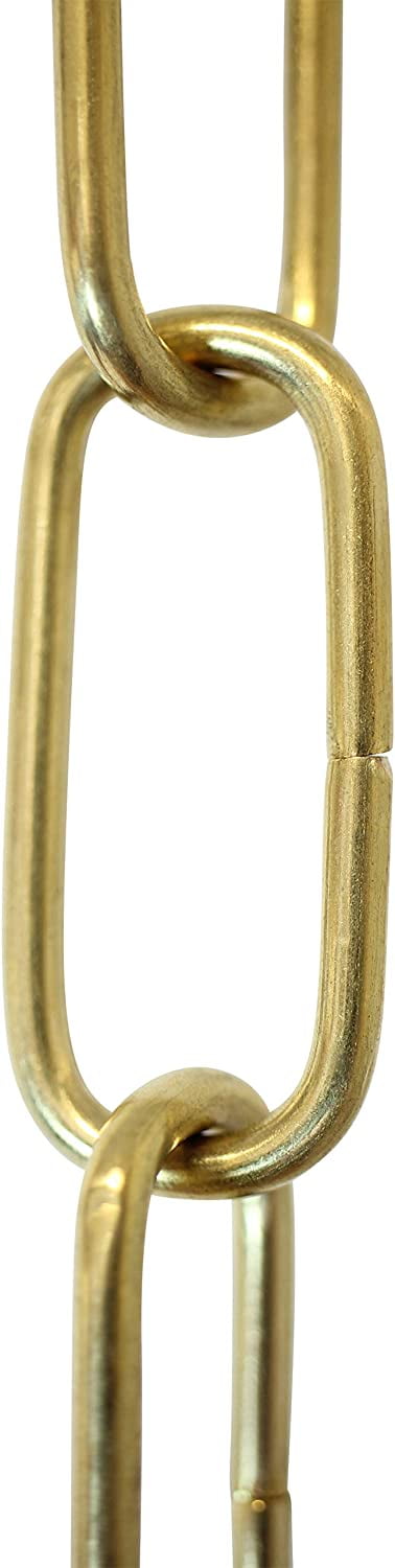 RCH Hardware CH-33B-PB Brass Chandelier Chain, Polished Brass (1 Foot ...