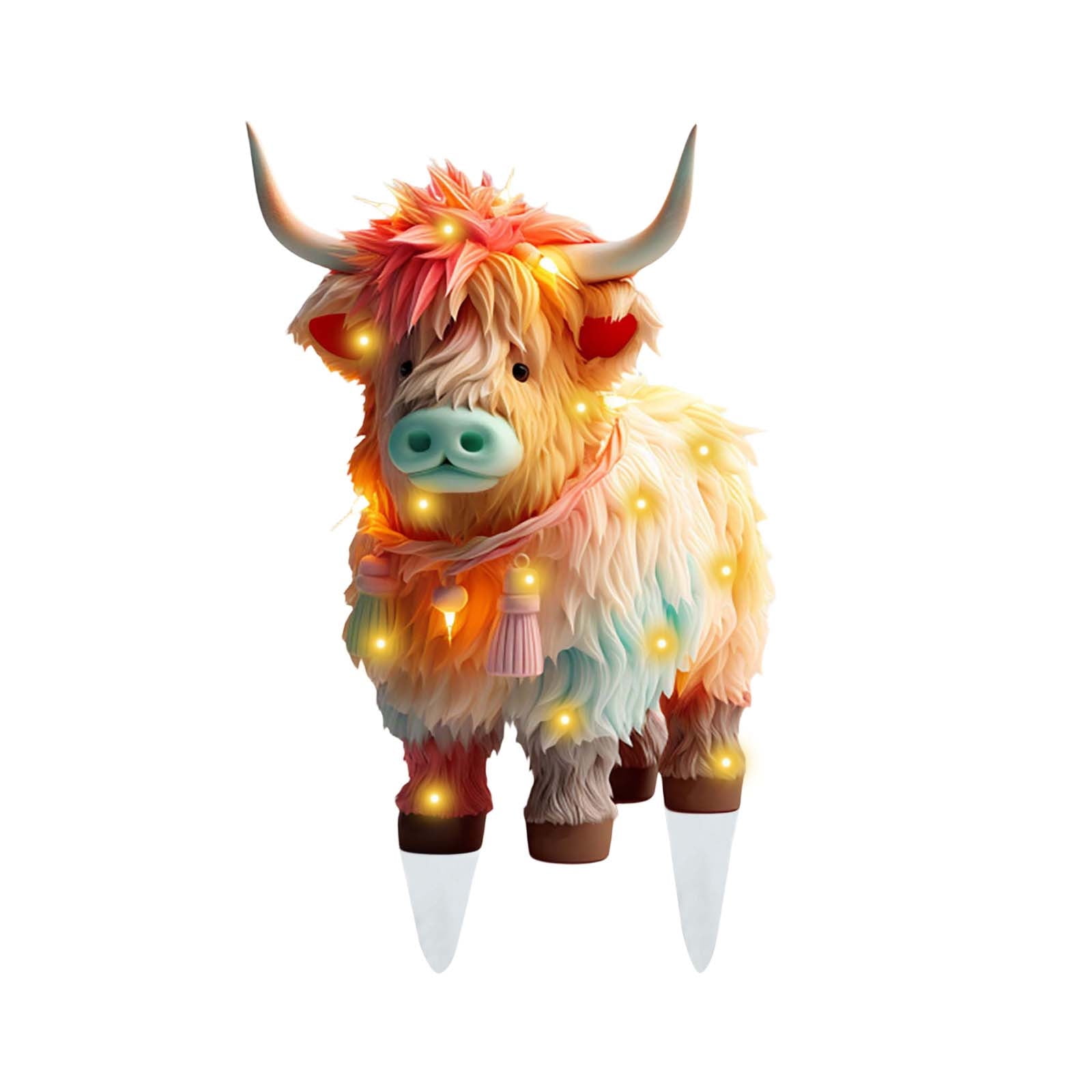 Click here for Riforla 2024 New Colorful Cow Garden Outdoor Chris... prices