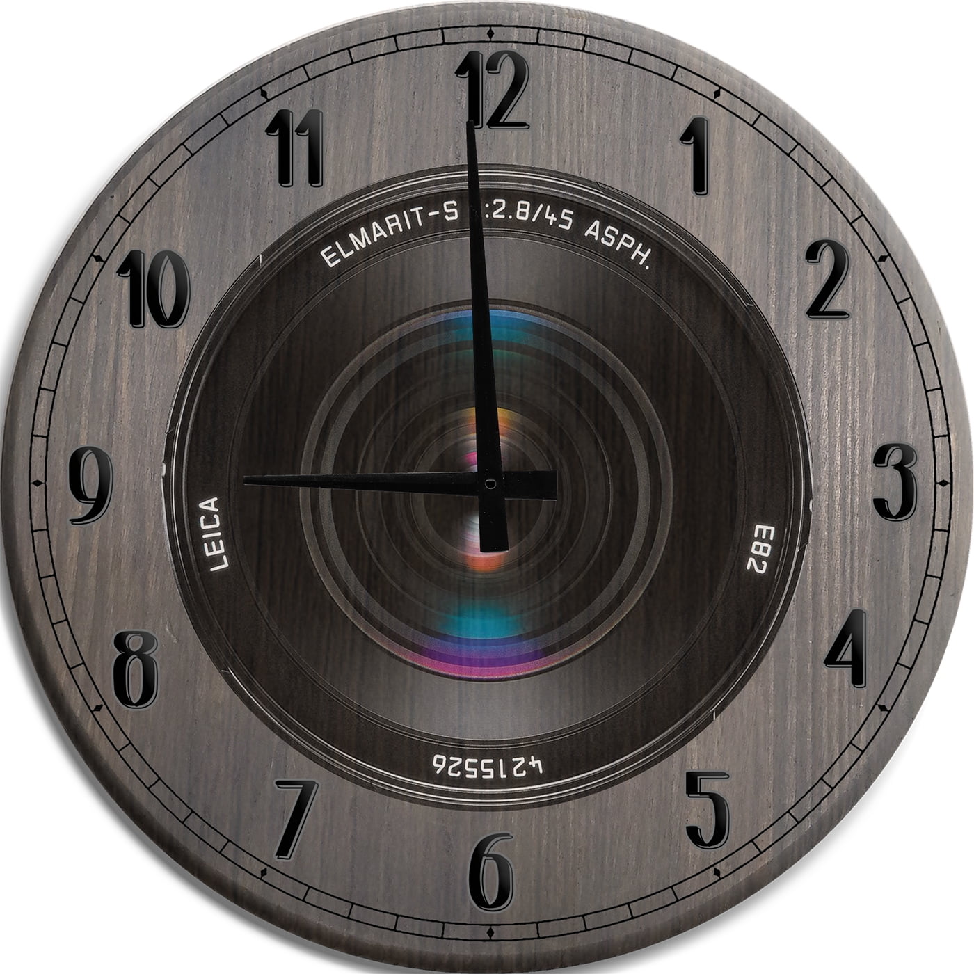 Large Wall Clock Camera Zoom Lens Photography Man Cave Wall Decor ...