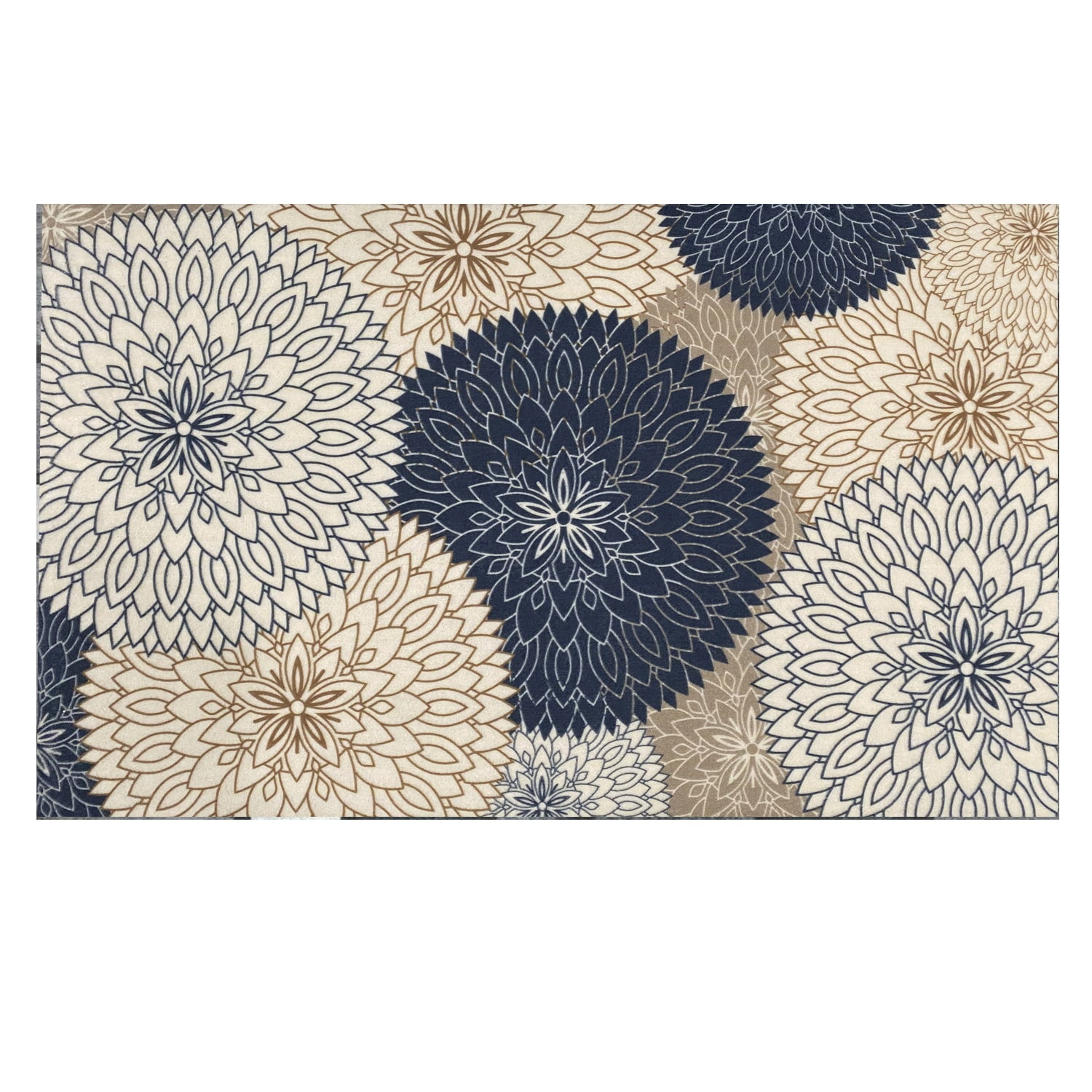 The Rug Hub Indoor Outdoor 3x5 Vintage Pattern Graphic Print Area Rug ...