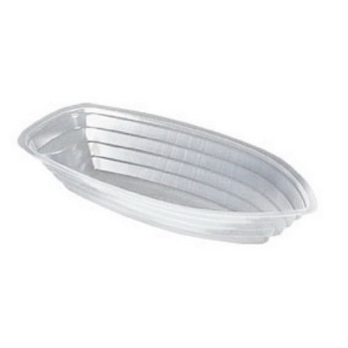 Detroit Forming SB12 12 oz. Disposable Plastic Banana Split Boat-Shaped ...