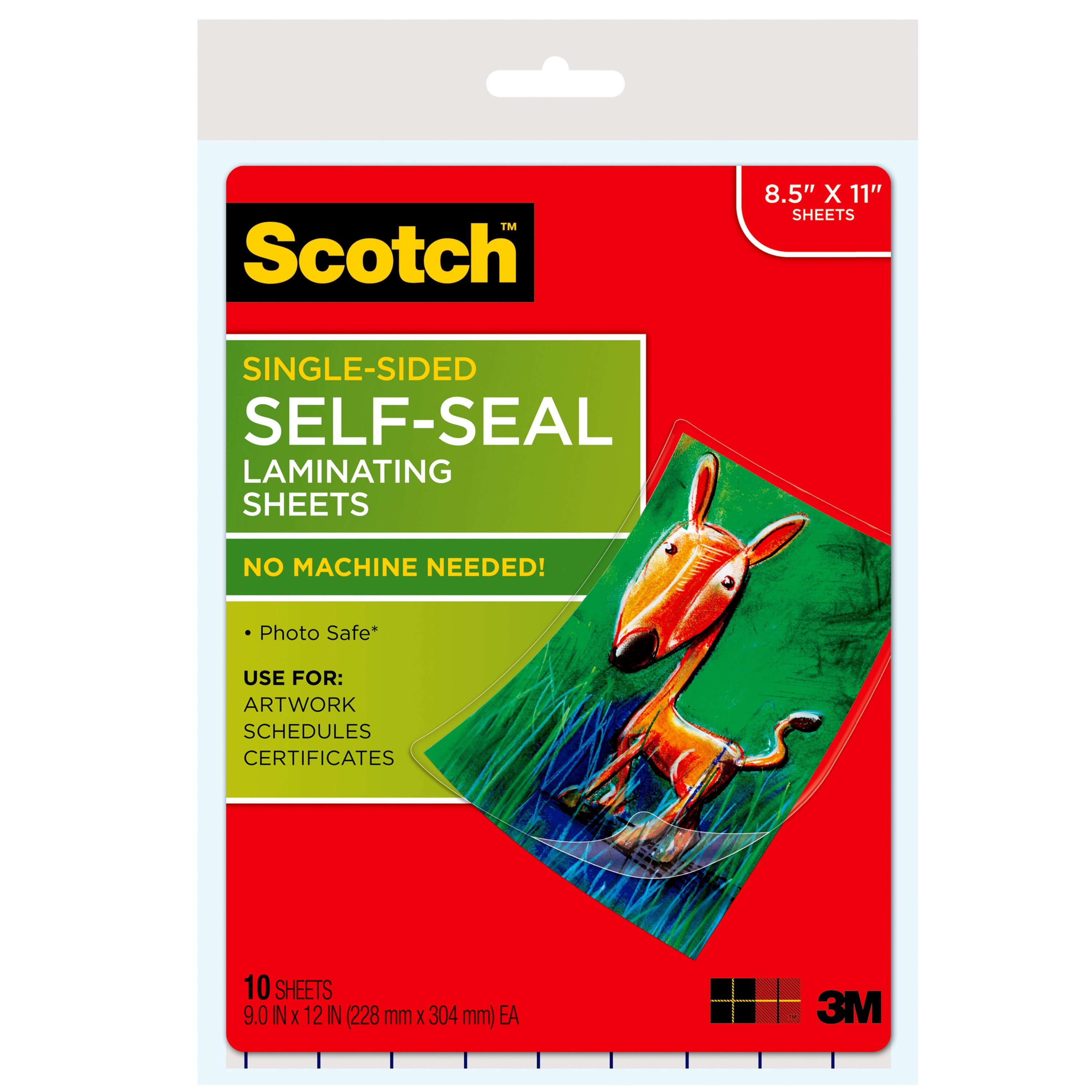 Scotch Self Seal Laminating Pouches 10 Count 8 5 X 11 Walmart scotch-self-seal-laminating-pouches-10-count-8-5-x-11-walmart