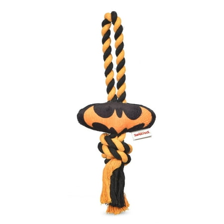 DC: Super-Pets Batman Logo Rope Pet Toy | Batman Dog Toy Rope Tug with ...