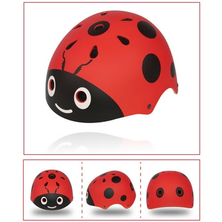 Children Riding Protective Helmet Cute Ladybug Child Skating Cycling ...