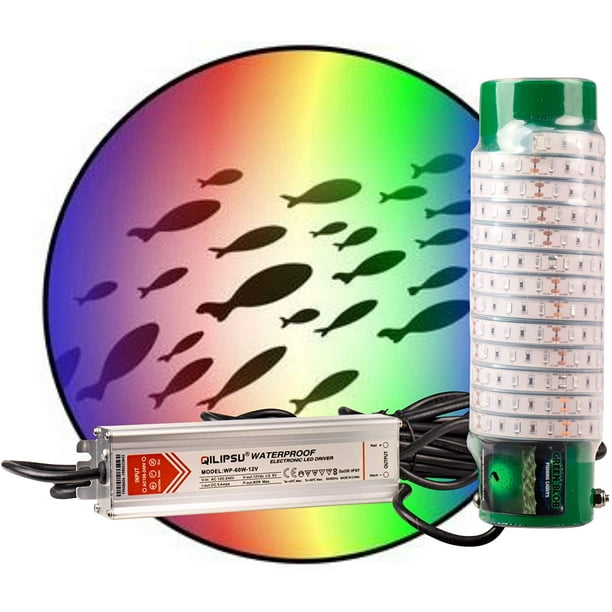 Multi-Color Color Changing LED Dock-7500 Underwater Fishing Light with ...