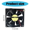 9025 Cooling Fan 90x25mm 24V 0.4A 81.47CFM Brushless Double Bearing ...