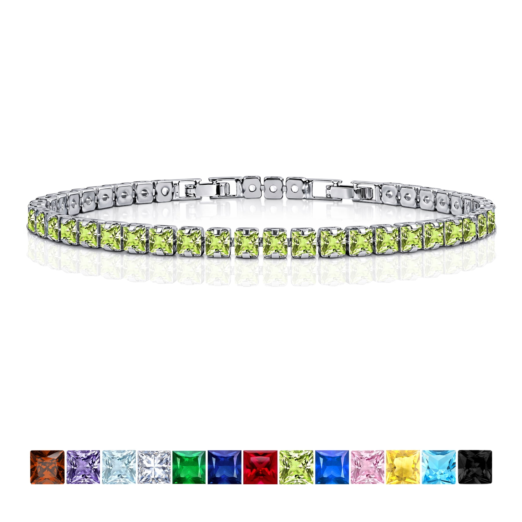 Click here for Jeenmata 5.5 Tcw Princess Cut August - Peridot - B... prices