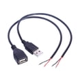 2Pin USB Charging Connector USB Male/Female Power Supply Extension ...