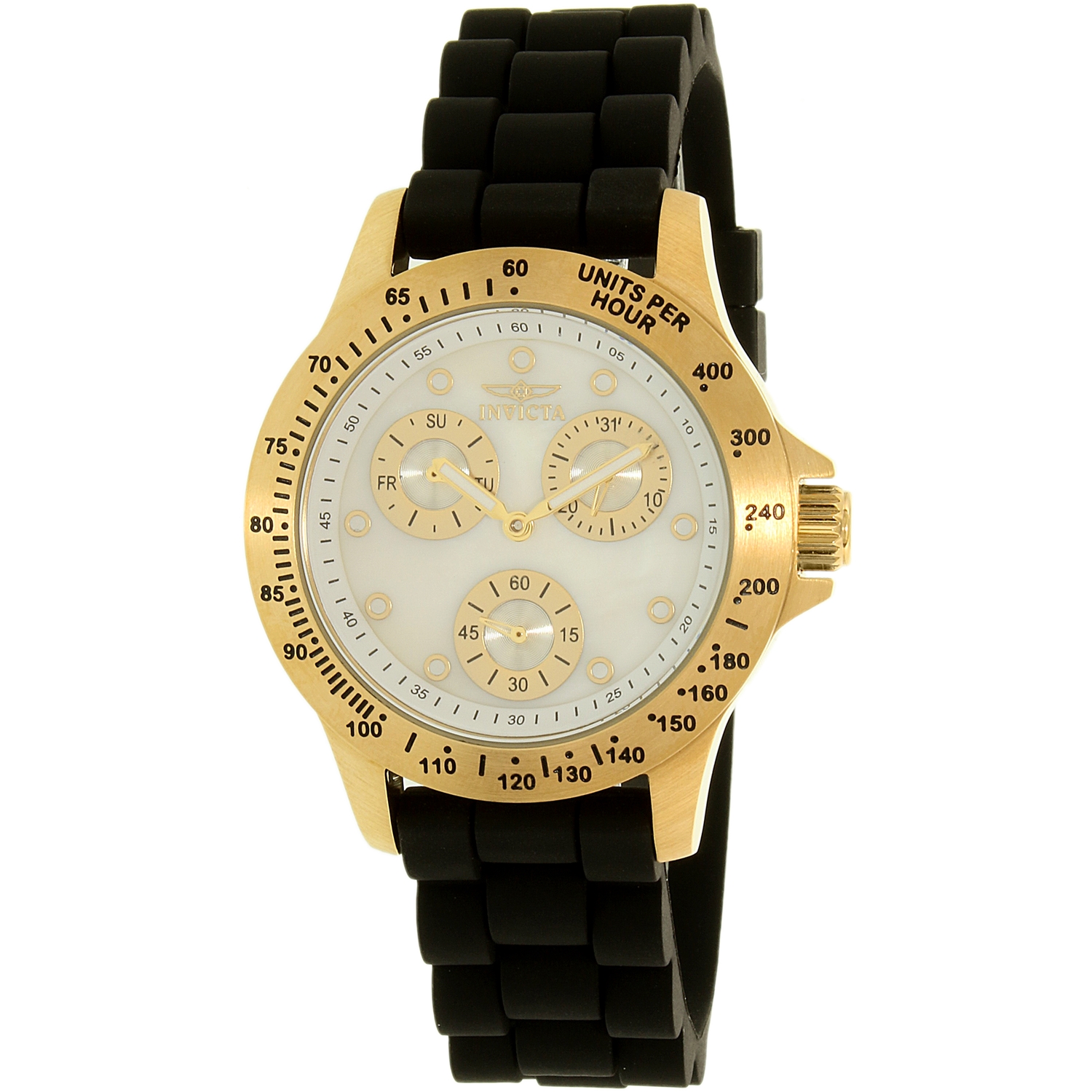 Invicta - Invicta Women's Speedway 21973 Black Silicone Quartz Fashion ...